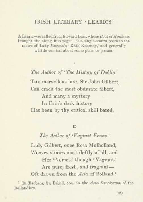 Irish Literary ‘Learics’ | A Blog of Bosh